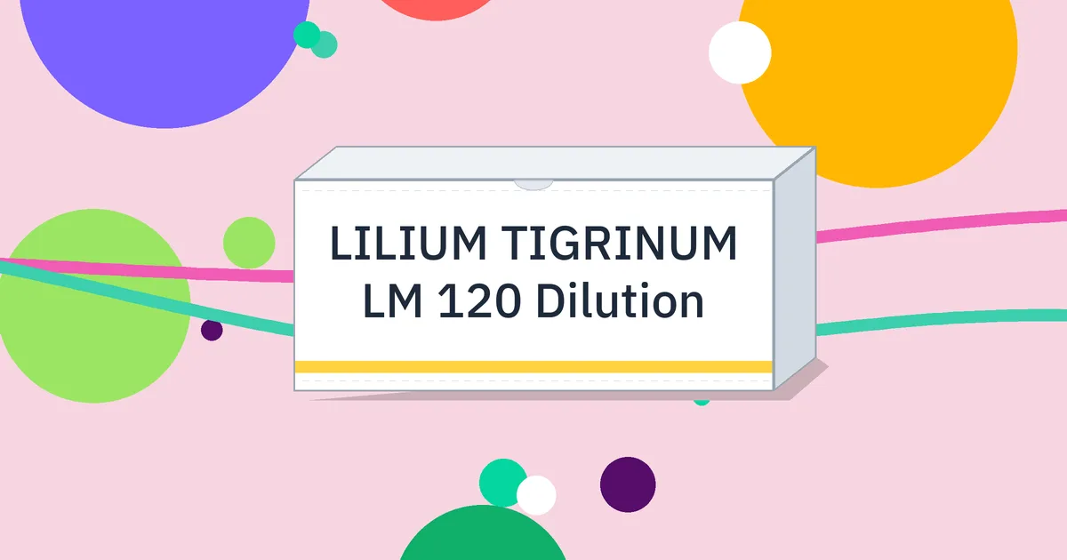 Symbolbild: Packung mit der Aufschrift LILIUM TIGRINUM LM 120 Dilution (PZN 12931407) – Verfügbarkeit und Bezug in Apotheken in Frankfurt am Main