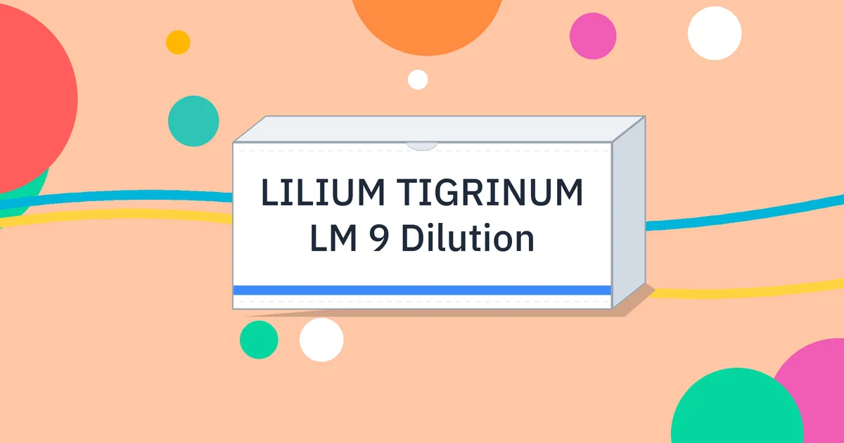 Symbolbild: Packung mit der Aufschrift LILIUM TIGRINUM LM 9 Dilution (PZN 12931092) – Verfügbarkeit und Bezug in Apotheken in Frankfurt am Main