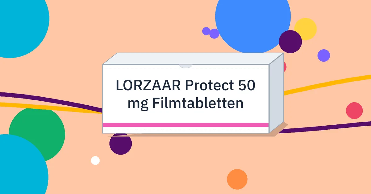 Symbolbild: Packung mit der Aufschrift LORZAAR Protect 50 mg Filmtabletten (PZN 03125676) – Verfügbarkeit und Bezug in Apotheken in Frankfurt am Main