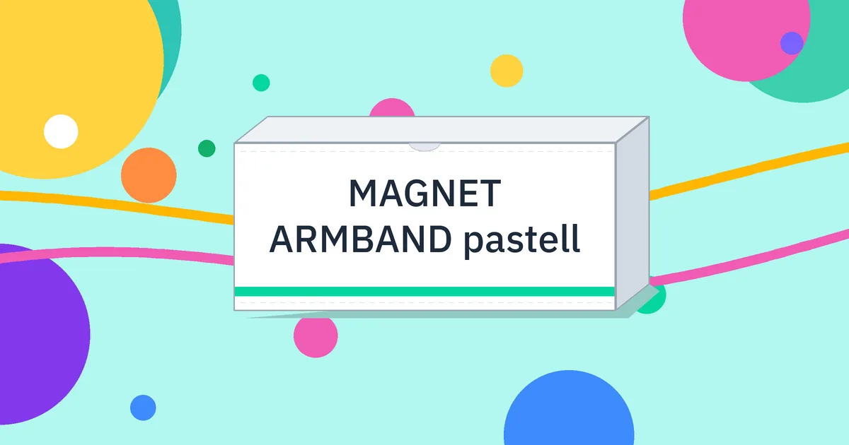 Symbolbild: Packung mit der Aufschrift MAGNET ARMBAND pastell (PZN 11544482) – Verfügbarkeit und Bezug in Apotheken in Frankfurt am Main