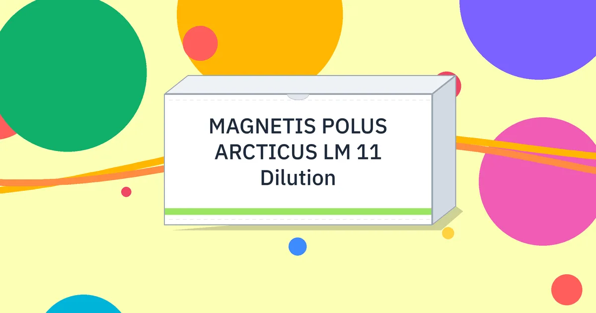 Symbolbild: Packung mit der Aufschrift MAGNETIS POLUS ARCTICUS LM 11 Dilution (PZN 12940955) – Verfügbarkeit und Bezug in Apotheken in Frankfurt am Main
