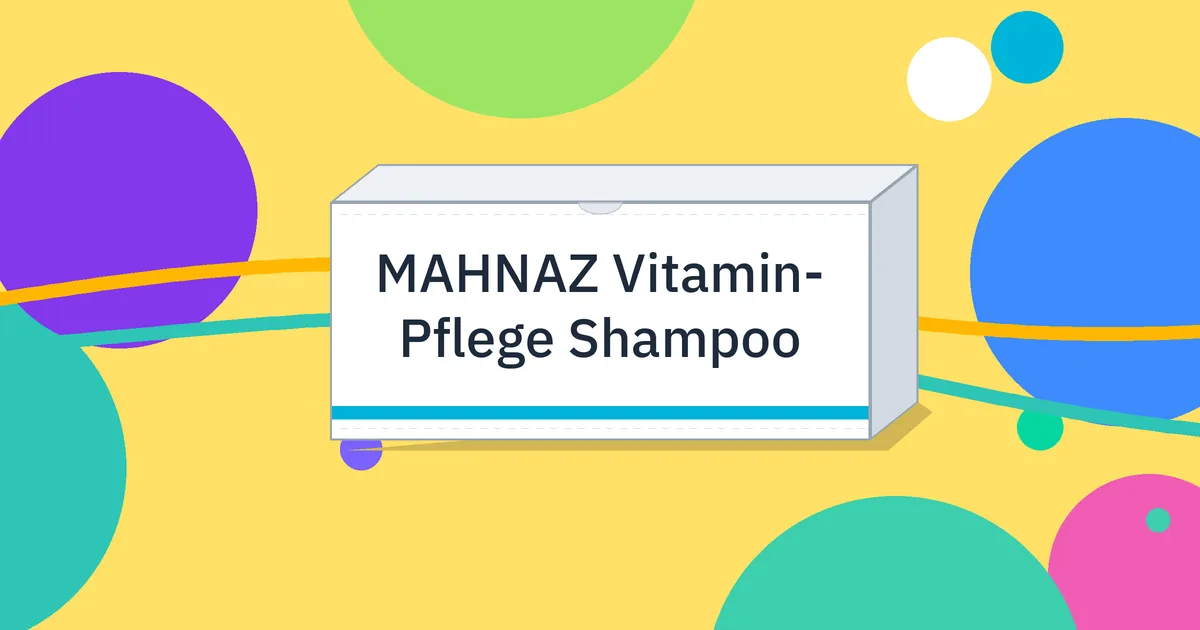 Symbolbild: Packung mit der Aufschrift MAHNAZ Vitamin-Pflege Shampoo (PZN 10314509) – Verfügbarkeit und Bezug in Apotheken in Frankfurt am Main