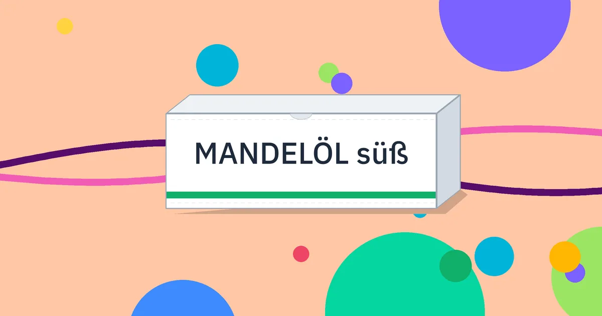 Symbolbild: Packung mit der Aufschrift MANDELÖL süß (PZN 00978970) – Verfügbarkeit und Bezug in Apotheken in Frankfurt am Main