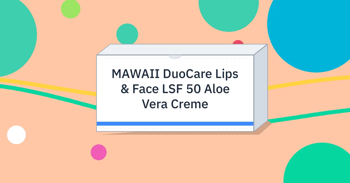 Symbolbild: Packung mit der Aufschrift MAWAII DuoCare Lips & Face LSF 50 Aloe Vera Creme (PZN 14317918) – Verfügbarkeit und Bezug in Apotheken in Frankfurt am Main