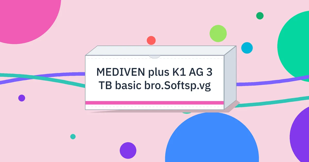 Symbolbild: Packung mit der Aufschrift MEDIVEN plus K1 AG 3 TB basic bro.Softsp.vg (PZN 15057974) – Verfügbarkeit und Bezug in Apotheken in Frankfurt am Main