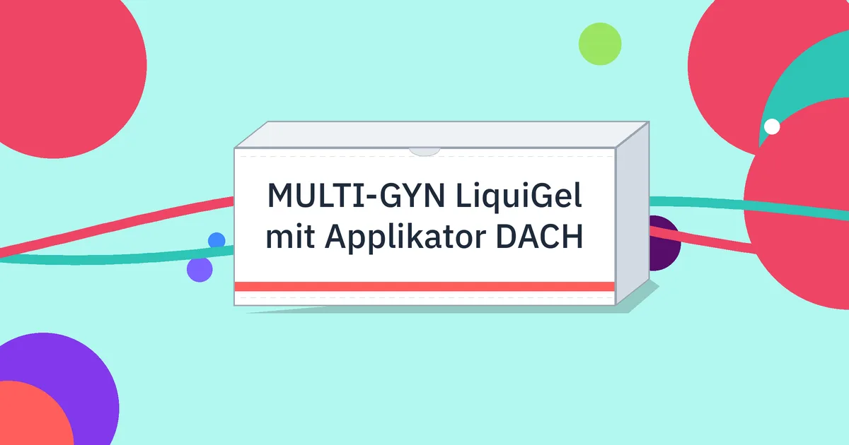 Symbolbild: Packung mit der Aufschrift MULTI-GYN LiquiGel mit Applikator DACH (PZN 17931228) – Verfügbarkeit und Bezug in Apotheken in Frankfurt am Main
