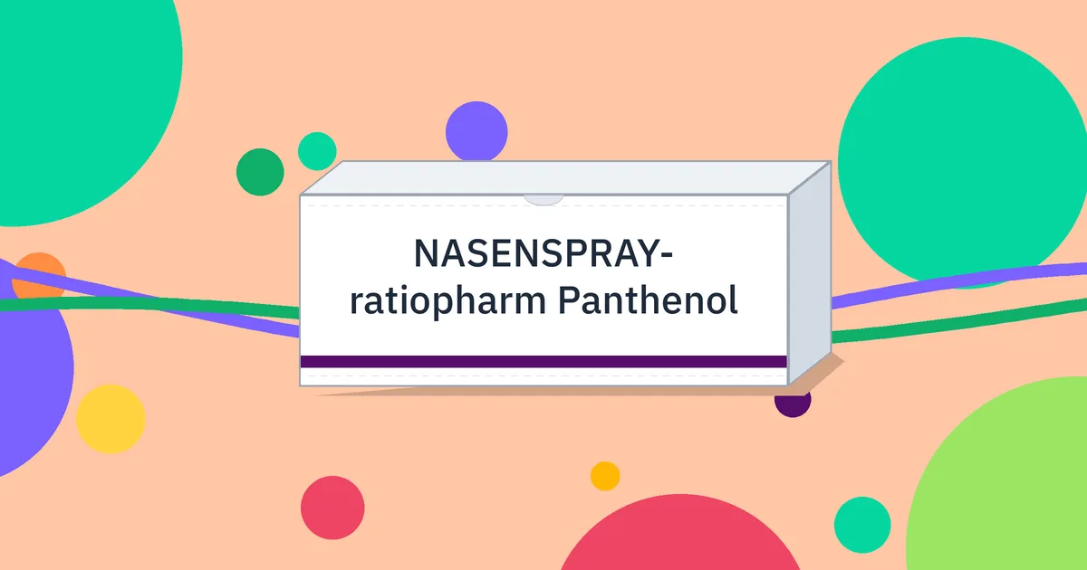 Symbolbild: Packung mit der Aufschrift NASENSPRAY-ratiopharm Panthenol (PZN 01970611) – Verfügbarkeit und Bezug in Apotheken in Frankfurt am Main