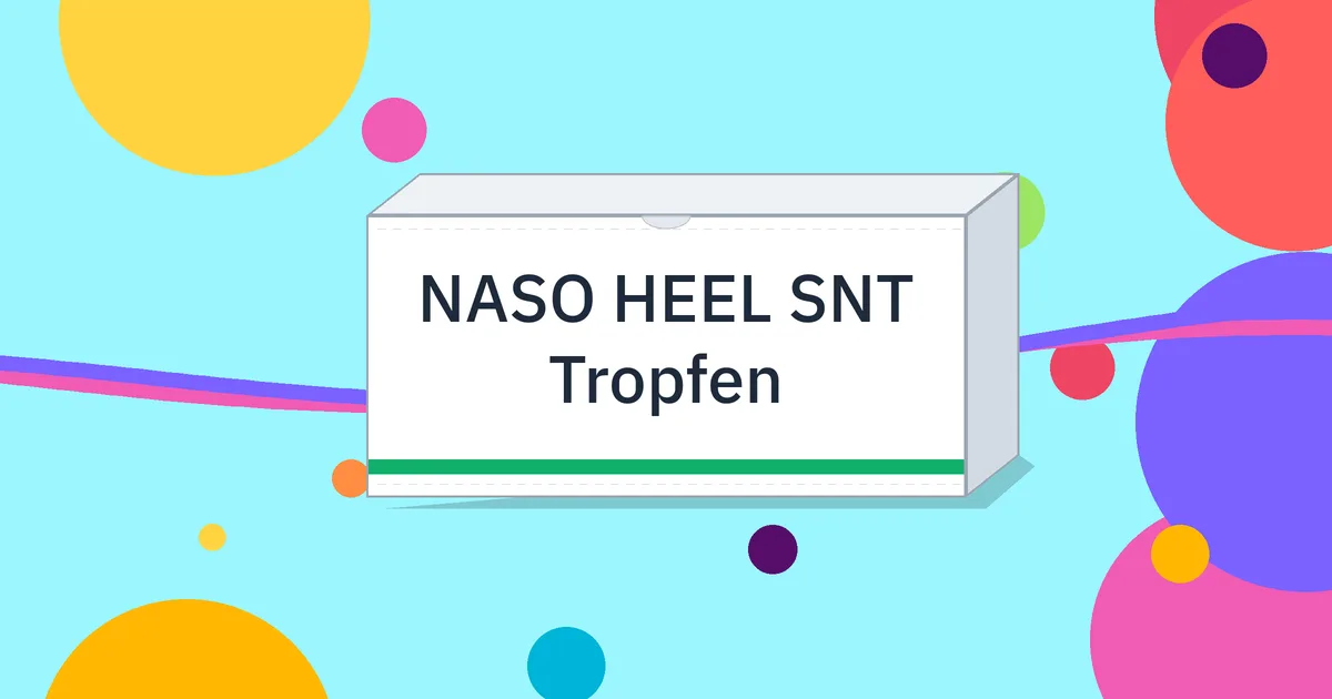 Symbolbild: Packung mit der Aufschrift NASO HEEL SNT Tropfen (PZN 02740592) – Verfügbarkeit und Bezug in Apotheken in Frankfurt am Main