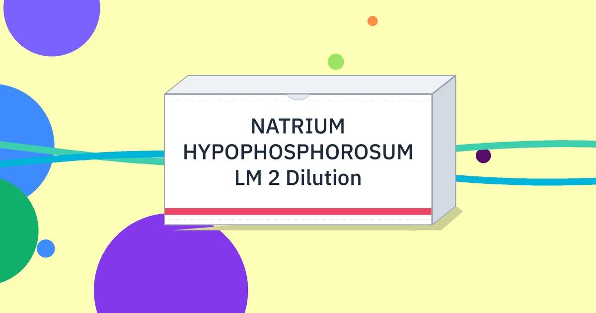 Symbolbild: Packung mit der Aufschrift NATRIUM HYPOPHOSPHOROSUM LM 2 Dilution (PZN 12963293) – Verfügbarkeit und Bezug in Apotheken in Frankfurt am Main