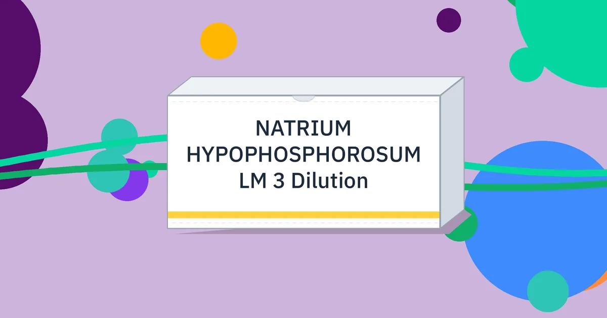 Symbolbild: Packung mit der Aufschrift NATRIUM HYPOPHOSPHOROSUM LM 3 Dilution (PZN 12963301) – Verfügbarkeit und Bezug in Apotheken in Frankfurt am Main