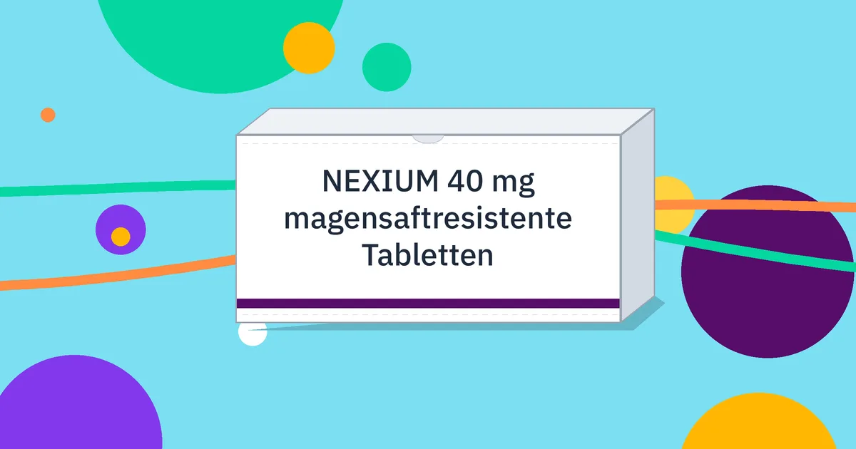 Symbolbild: Packung mit der Aufschrift NEXIUM 40 mg magensaftresistente Tabletten (PZN 07099527) – Verfügbarkeit und Bezug in Apotheken in Frankfurt am Main