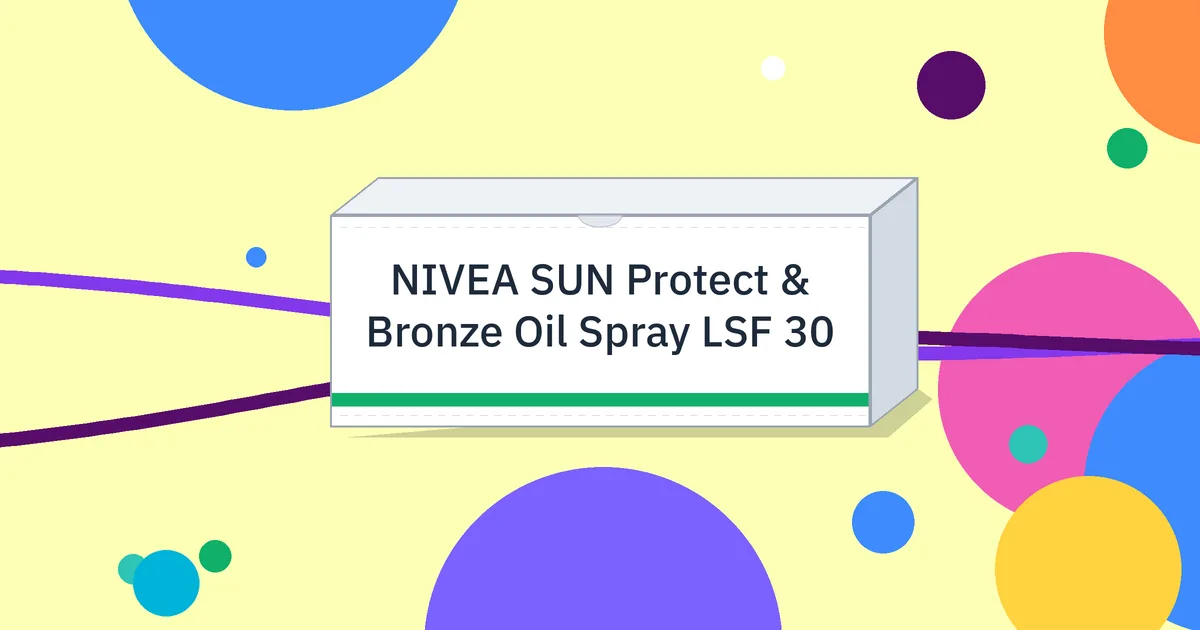 Symbolbild: Packung mit der Aufschrift NIVEA SUN Protect & Bronze Oil Spray LSF 30 (PZN 11327247) – Verfügbarkeit und Bezug in Apotheken in Frankfurt am Main