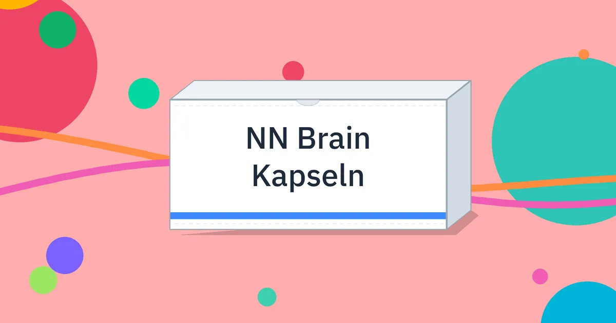 Symbolbild: Packung mit der Aufschrift NN Brain Kapseln (PZN 20643160) – Verfügbarkeit und Bezug in Apotheken in Frankfurt am Main