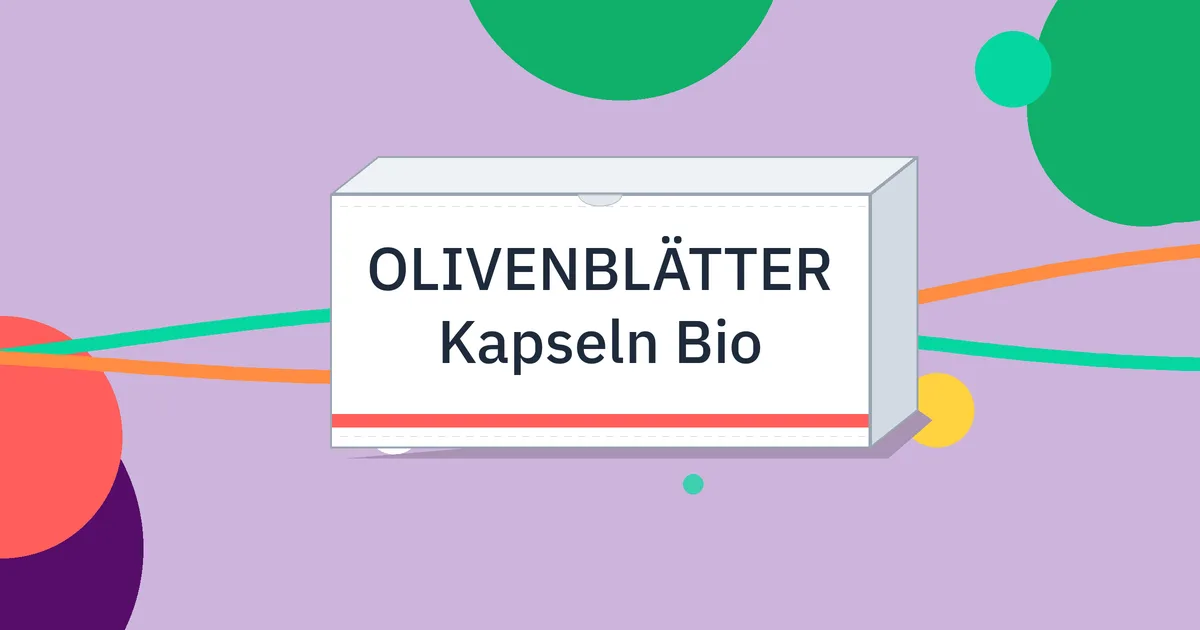 Symbolbild: Packung mit der Aufschrift OLIVENBLÄTTER Kapseln Bio (PZN 12357919) – Verfügbarkeit und Bezug in Apotheken in Frankfurt am Main
