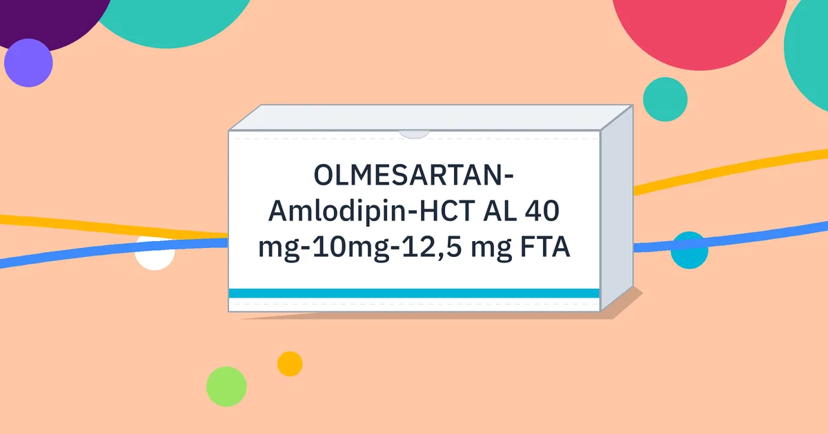 Symbolbild: Packung mit der Aufschrift OLMESARTAN-Amlodipin-HCT AL 40 mg-10mg-12,5 mg FTA (PZN 16736217) – Verfügbarkeit und Bezug in Apotheken in Frankfurt am Main