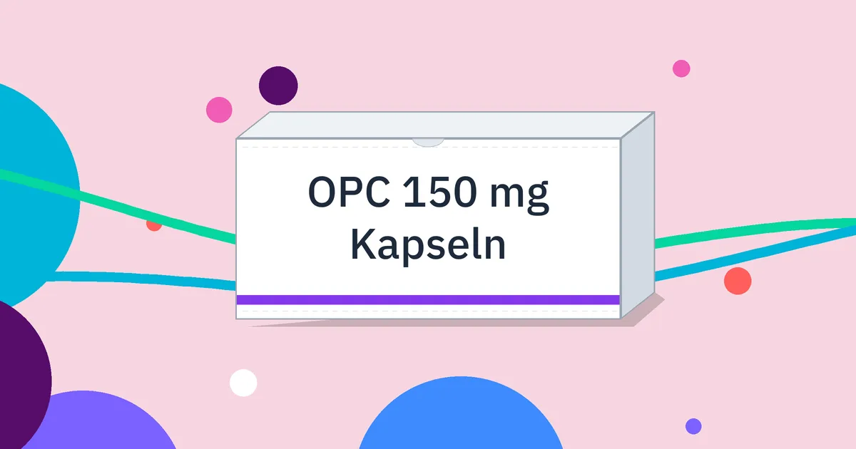 Symbolbild: Packung mit der Aufschrift OPC 150 mg Kapseln (PZN 07785702) – Verfügbarkeit und Bezug in Apotheken in Frankfurt am Main