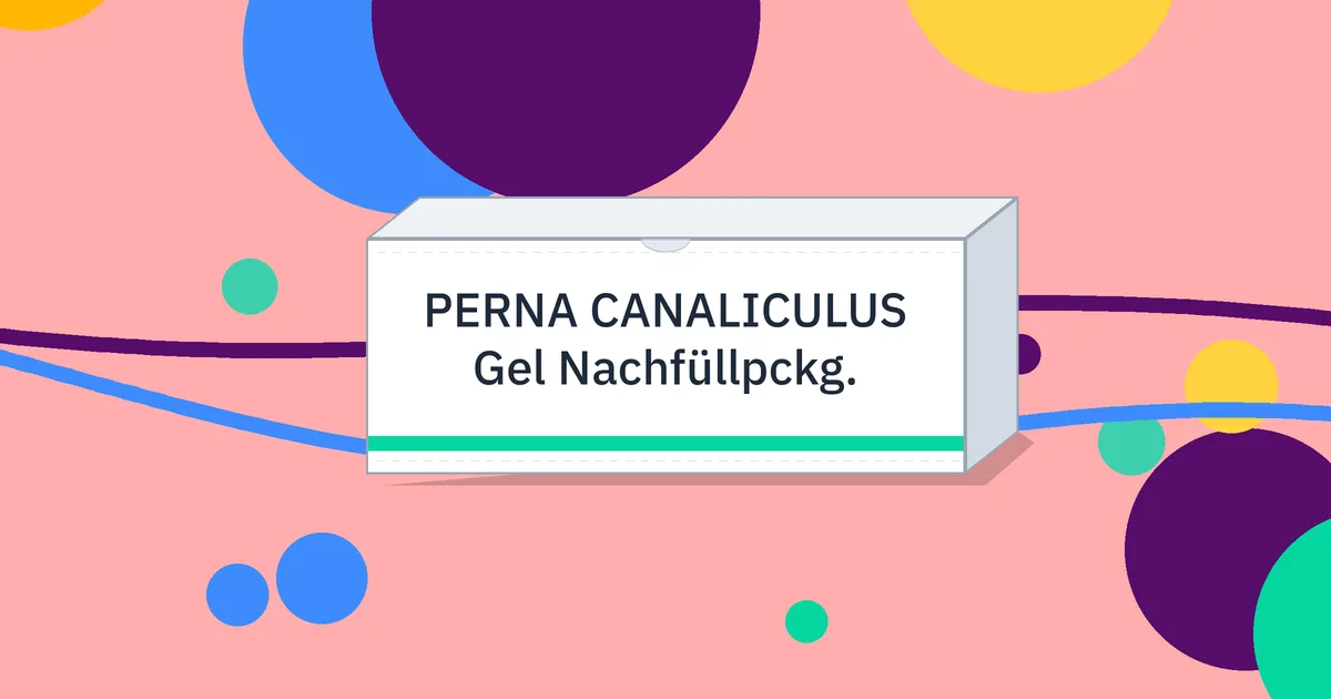 Symbolbild: Packung mit der Aufschrift PERNA CANALICULUS Gel Nachfüllpckg. (PZN 03789092) – Verfügbarkeit und Bezug in Apotheken in Frankfurt am Main