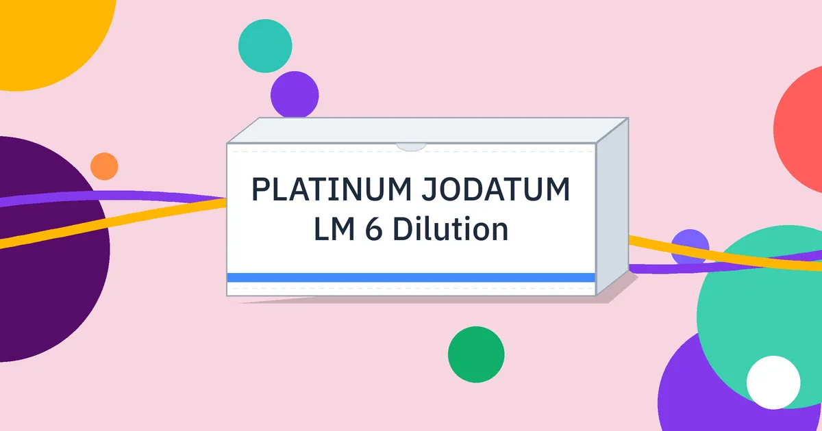 Symbolbild: Packung mit der Aufschrift PLATINUM JODATUM LM 6 Dilution (PZN 13647542) – Verfügbarkeit und Bezug in Apotheken in Frankfurt am Main