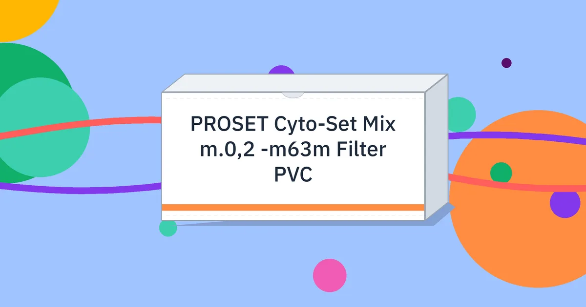 Symbolbild: Packung mit der Aufschrift PROSET Cyto-Set Mix m.0,2 -m63m Filter PVC (PZN 16243443) – Verfügbarkeit und Bezug in Apotheken in Frankfurt am Main