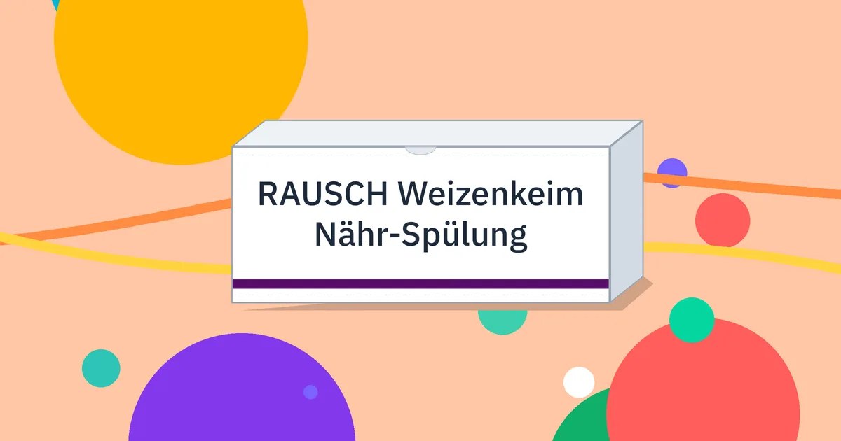 Symbolbild: Packung mit der Aufschrift RAUSCH Weizenkeim Nähr-Spülung (PZN 11045974) – Verfügbarkeit und Bezug in Apotheken in Frankfurt am Main