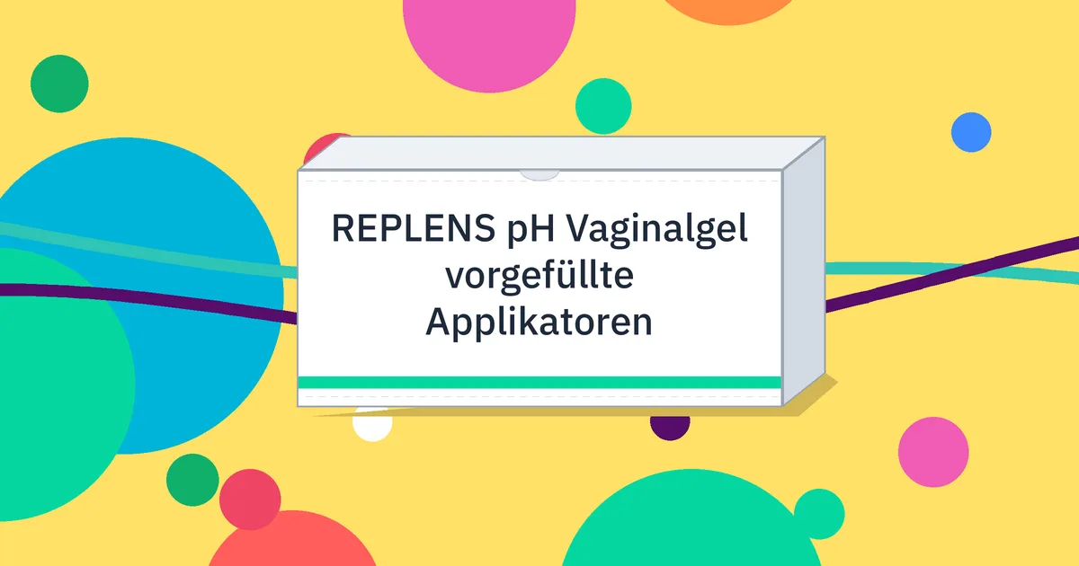 Symbolbild: Packung mit der Aufschrift REPLENS pH Vaginalgel vorgefüllte Applikatoren (PZN 18373865) – Verfügbarkeit und Bezug in Apotheken in Frankfurt am Main