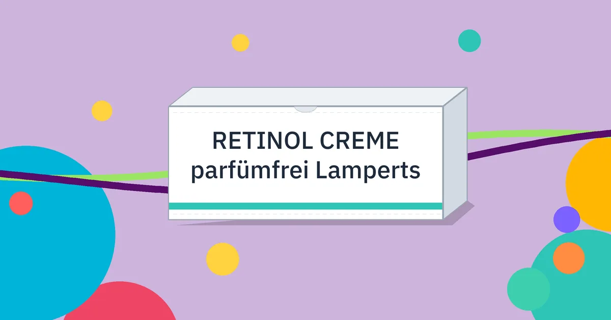 Symbolbild: Packung mit der Aufschrift RETINOL CREME parfümfrei Lamperts (PZN 04107077) – Verfügbarkeit und Bezug in Apotheken in Frankfurt am Main