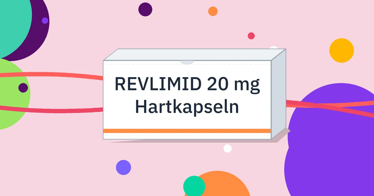 Symbolbild: Packung mit der Aufschrift REVLIMID 20 mg Hartkapseln (PZN 11056162) – Verfügbarkeit und Bezug in Apotheken in Frankfurt am Main