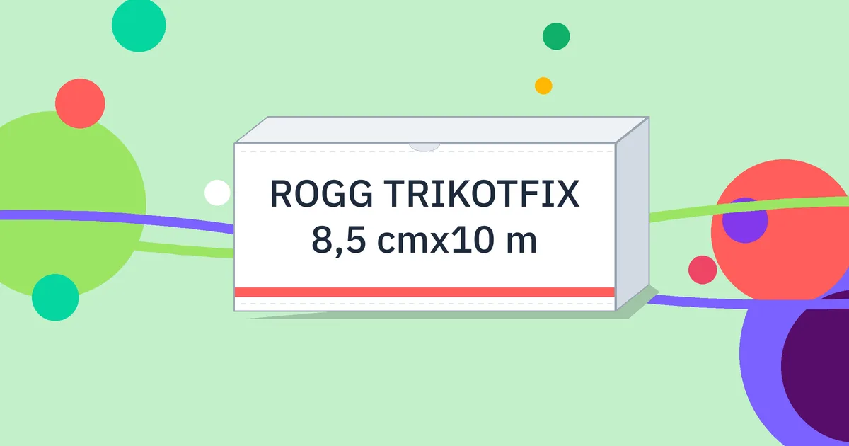Symbolbild: Packung mit der Aufschrift ROGG TRIKOTFIX 8,5 cmx10 m (PZN 07757350) – Verfügbarkeit und Bezug in Apotheken in Frankfurt am Main
