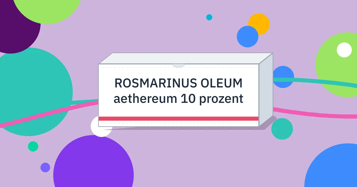 Symbolbild: Packung mit der Aufschrift ROSMARINUS OLEUM aethereum 10 prozent (PZN 02088803) – Verfügbarkeit und Bezug in Apotheken in Frankfurt am Main