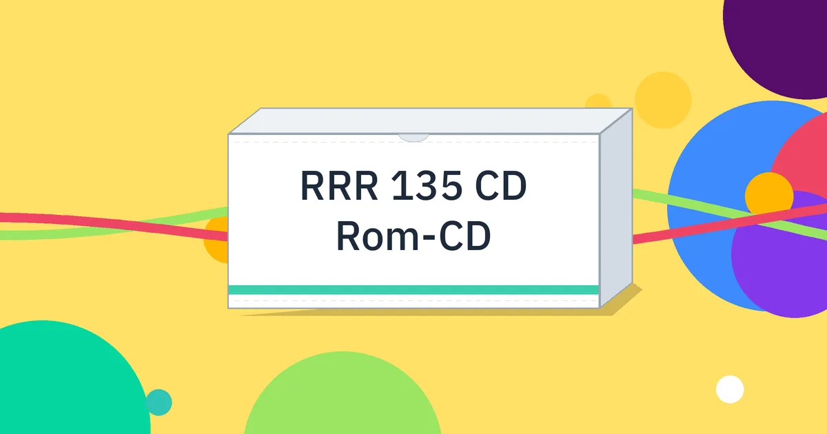 Symbolbild: Packung mit der Aufschrift RRR 135 CD Rom-CD (PZN 05975723) – Verfügbarkeit und Bezug in Apotheken in Frankfurt am Main