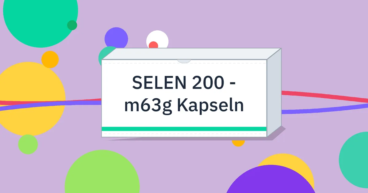 Symbolbild: Packung mit der Aufschrift SELEN 200 -m63g Kapseln (PZN 15231834) – Verfügbarkeit und Bezug in Apotheken in Frankfurt am Main