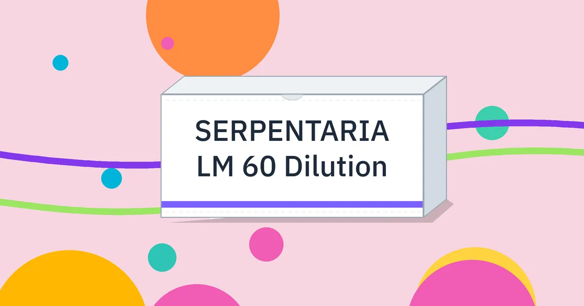 Symbolbild: Packung mit der Aufschrift SERPENTARIA LM 60 Dilution (PZN 13676727) – Verfügbarkeit und Bezug in Apotheken in Frankfurt am Main