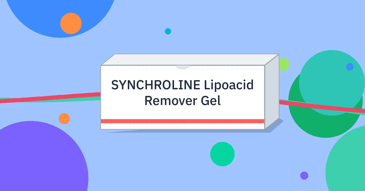 Symbolbild: Packung mit der Aufschrift SYNCHROLINE Lipoacid Remover Gel (PZN 02296602) – Verfügbarkeit und Bezug in Apotheken in Frankfurt am Main