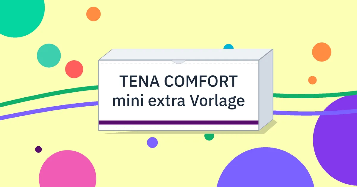 Symbolbild: Packung mit der Aufschrift TENA COMFORT mini extra Vorlage (PZN 03535440) – Verfügbarkeit und Bezug in Apotheken in Frankfurt am Main
