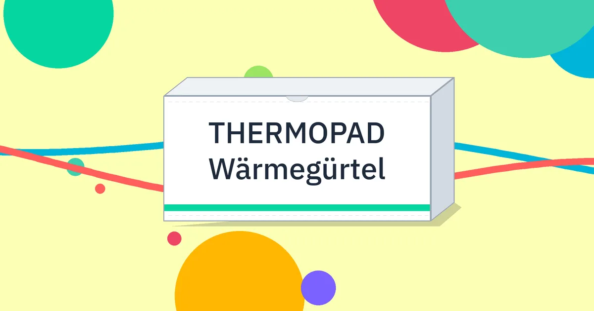 Symbolbild: Packung mit der Aufschrift THERMOPAD Wärmegürtel (PZN 12519256) – Verfügbarkeit und Bezug in Apotheken in Frankfurt am Main