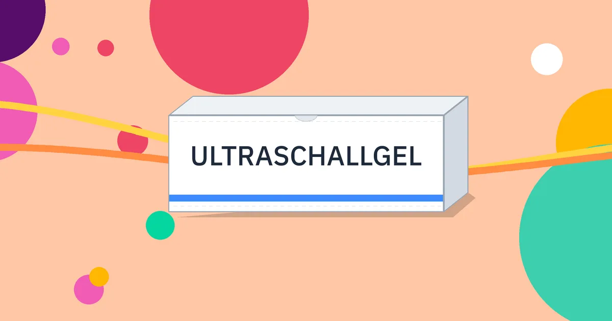 Symbolbild: Packung mit der Aufschrift ULTRASCHALLGEL (PZN 01040852) – Verfügbarkeit und Bezug in Apotheken in Frankfurt am Main