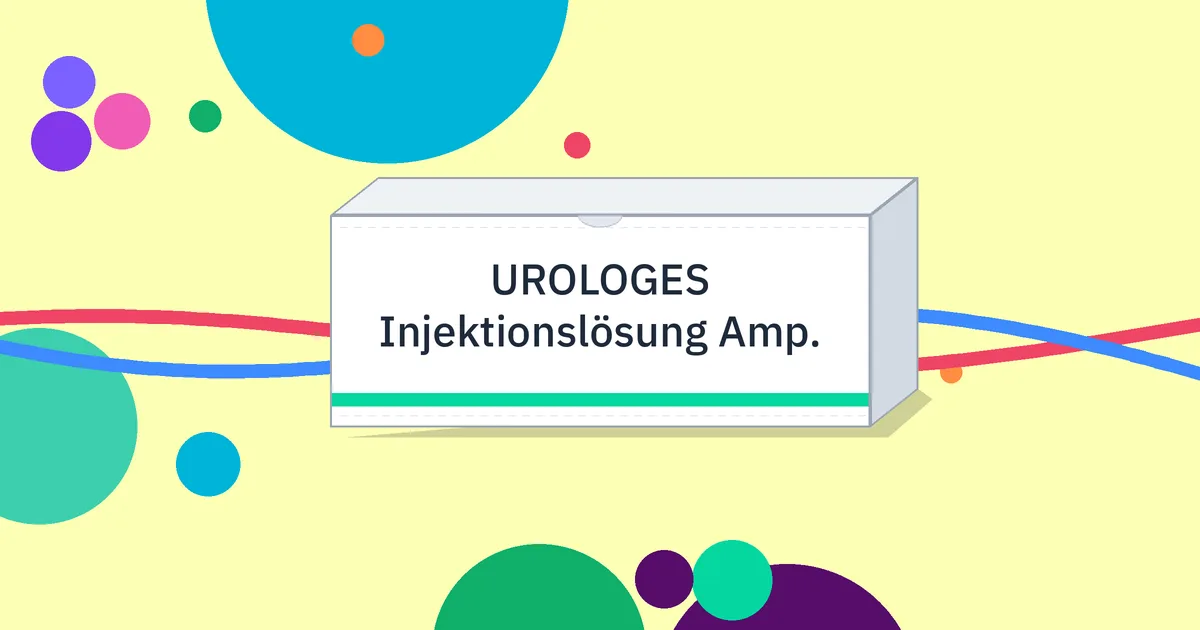 Symbolbild: Packung mit der Aufschrift UROLOGES Injektionslösung Amp. (PZN 13699757) – Verfügbarkeit und Bezug in Apotheken in Frankfurt am Main