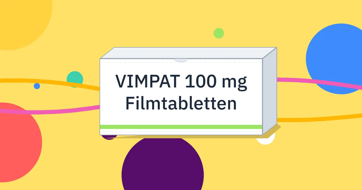 Symbolbild: Packung mit der Aufschrift VIMPAT 100 mg Filmtabletten (PZN 06568718) – Verfügbarkeit und Bezug in Apotheken in Frankfurt am Main