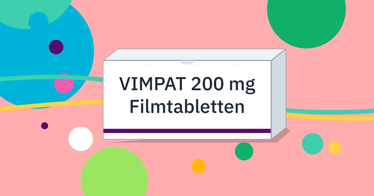 Symbolbild: Packung mit der Aufschrift VIMPAT 200 mg Filmtabletten (PZN 02539128) – Verfügbarkeit und Bezug in Apotheken in Frankfurt am Main