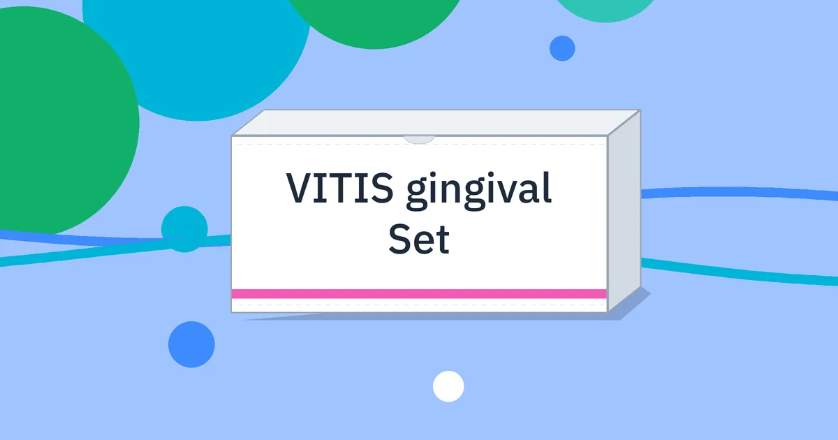 Symbolbild: Packung mit der Aufschrift VITIS gingival Set (PZN 09065194) – Verfügbarkeit und Bezug in Apotheken in Frankfurt am Main