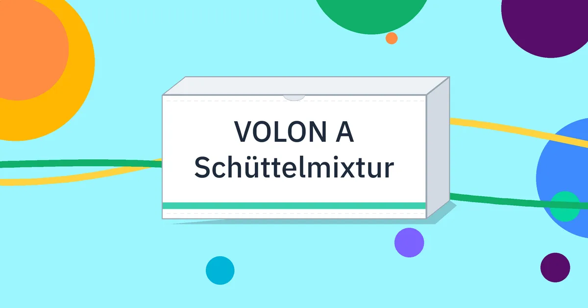 Symbolbild: Packung mit der Aufschrift VOLON A Schüttelmixtur (PZN 02494704) – Verfügbarkeit und Bezug in Apotheken in Frankfurt am Main