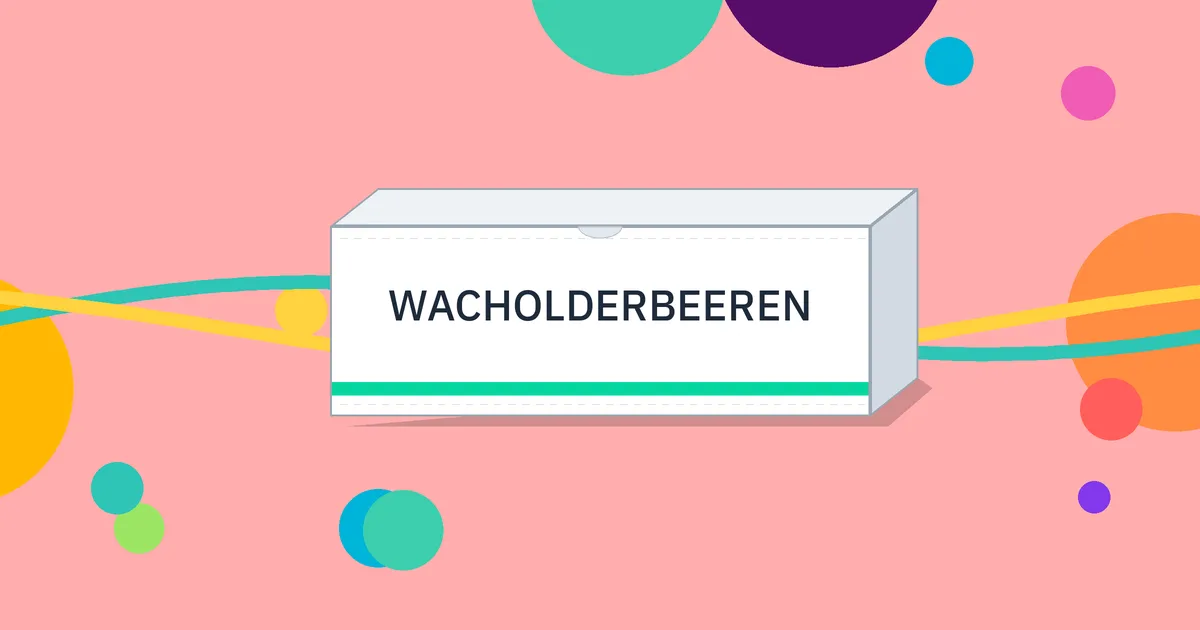 Symbolbild: Packung mit der Aufschrift WACHOLDERBEEREN (PZN 08466100) – Verfügbarkeit und Bezug in Apotheken in Frankfurt am Main