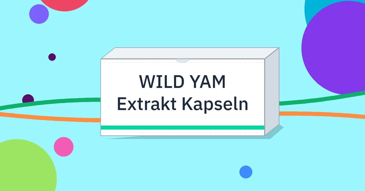 Symbolbild: Packung mit der Aufschrift WILD YAM Extrakt Kapseln (PZN 17541579) – Verfügbarkeit und Bezug in Apotheken in Frankfurt am Main