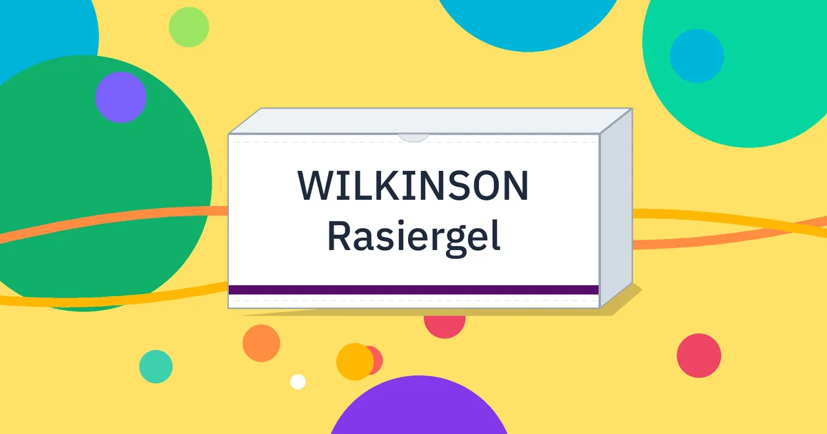 Symbolbild: Packung mit der Aufschrift WILKINSON Rasiergel (PZN 04515273) – Verfügbarkeit und Bezug in Apotheken in Frankfurt am Main
