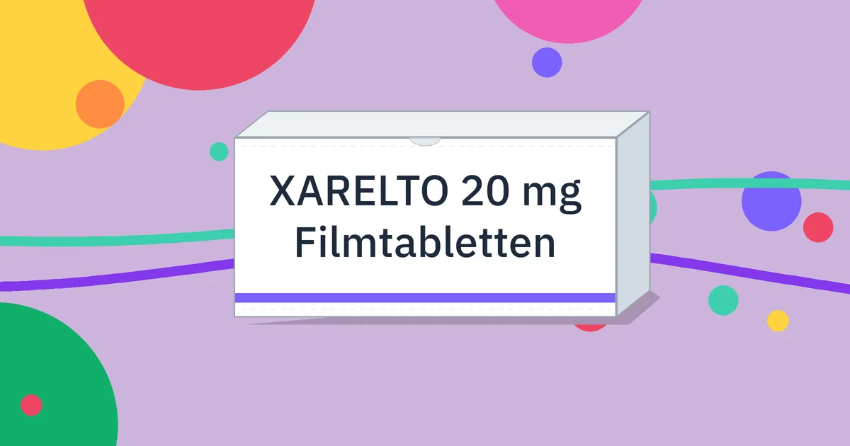 Symbolbild: Packung mit der Aufschrift XARELTO 20 mg Filmtabletten (PZN 13331141) – Verfügbarkeit und Bezug in Apotheken in Frankfurt am Main