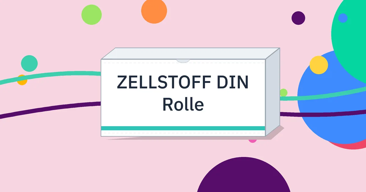 Symbolbild: Packung mit der Aufschrift ZELLSTOFF DIN Rolle (PZN 01722273) – Verfügbarkeit und Bezug in Apotheken in Frankfurt am Main