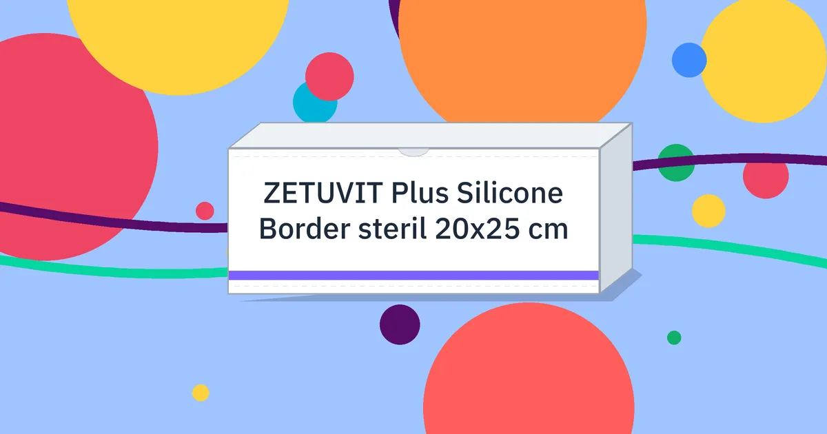 Symbolbild: Packung mit der Aufschrift ZETUVIT Plus Silicone Border steril 20x25 cm (PZN 18303646) – Verfügbarkeit und Bezug in Apotheken in Frankfurt am Main