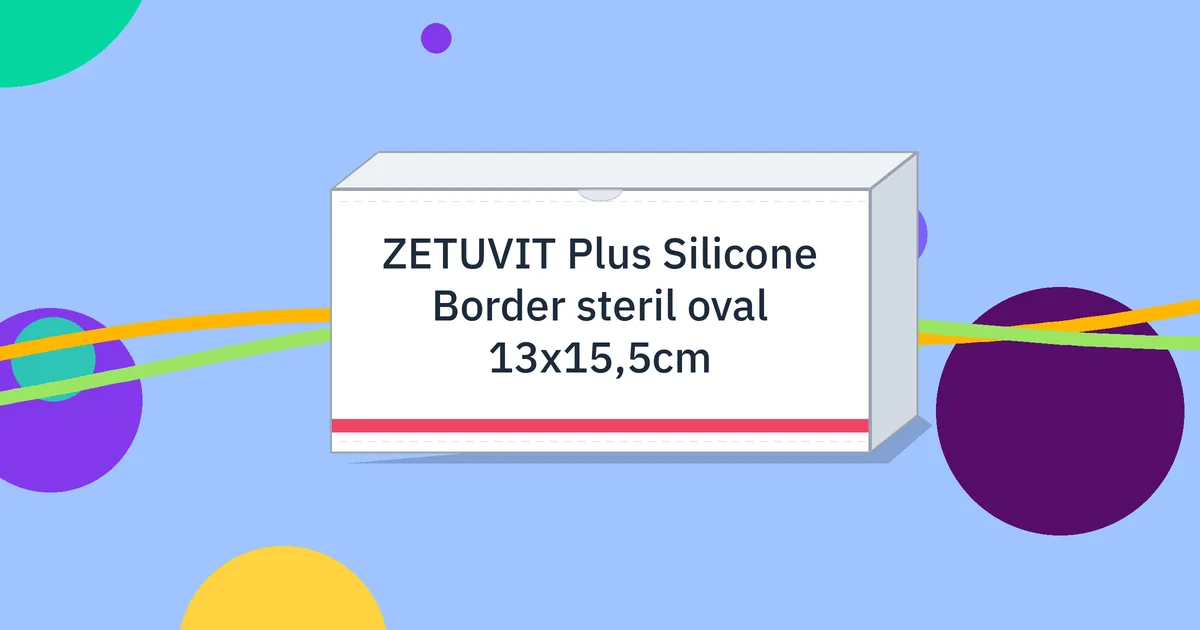 Symbolbild: Packung mit der Aufschrift ZETUVIT Plus Silicone Border steril oval 13x15,5cm (PZN 19203616) – Verfügbarkeit und Bezug in Apotheken in Frankfurt am Main