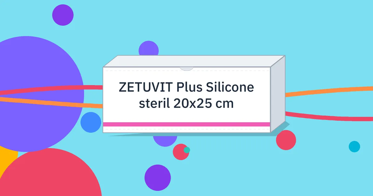 Symbolbild: Packung mit der Aufschrift ZETUVIT Plus Silicone steril 20x25 cm (PZN 18127273) – Verfügbarkeit und Bezug in Apotheken in Frankfurt am Main
