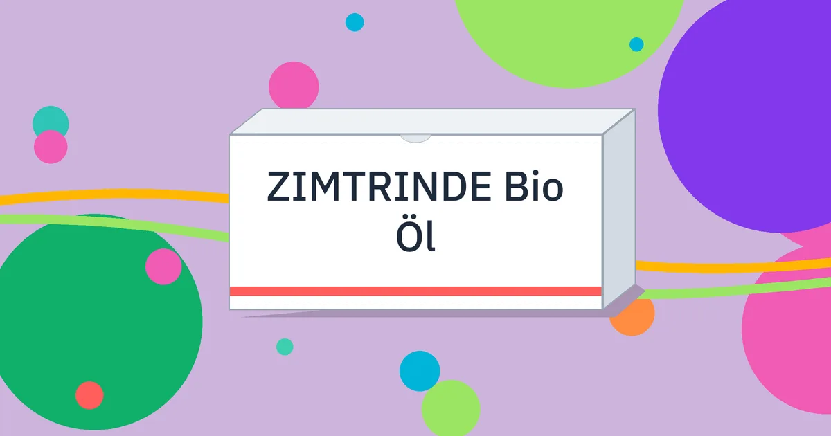 Symbolbild: Packung mit der Aufschrift ZIMTRINDE Bio Öl (PZN 09469052) – Verfügbarkeit und Bezug in Apotheken in Frankfurt am Main